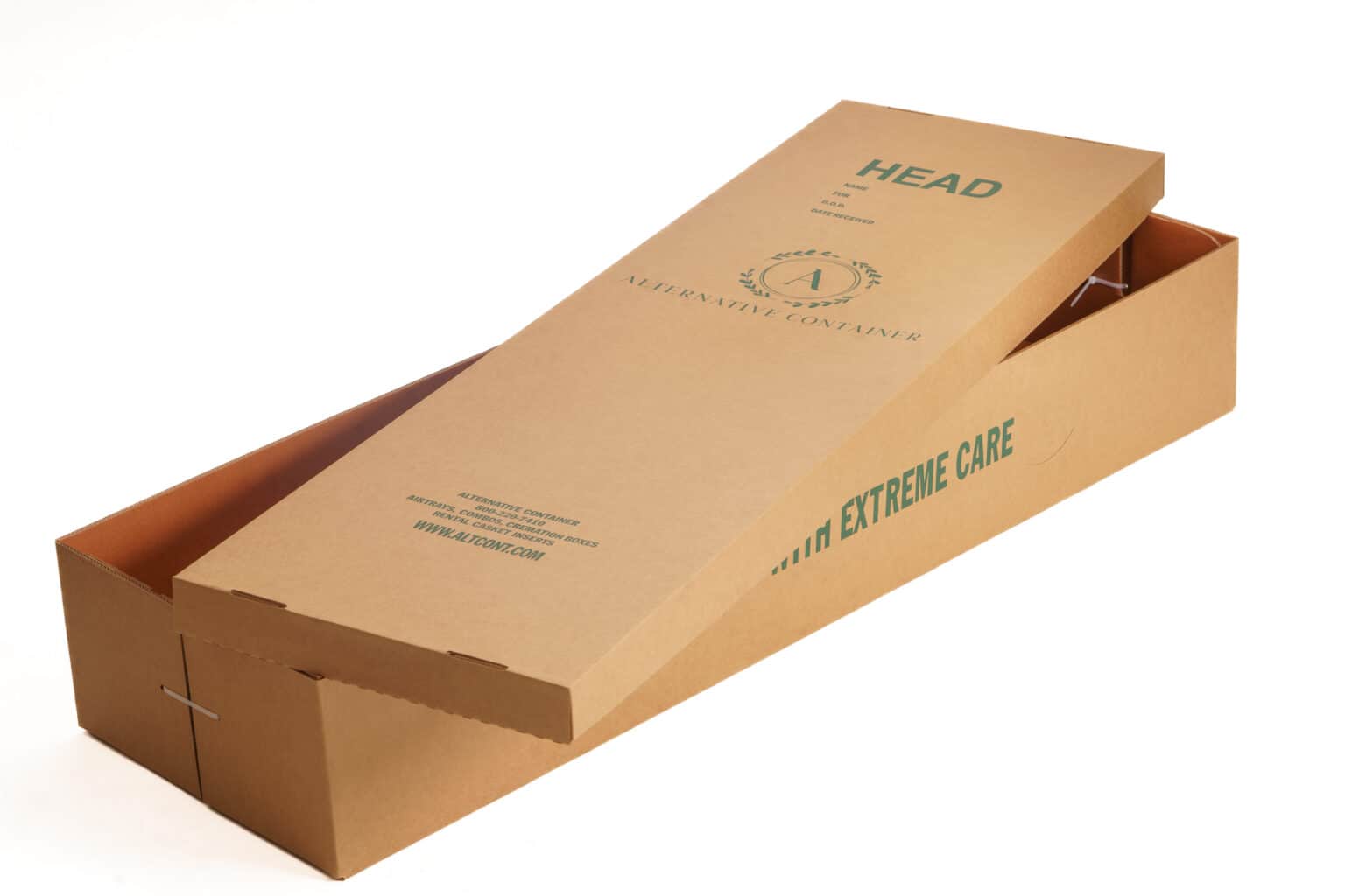 ACB 1-01 Premium Kraft Cremation Box - Alternative Container